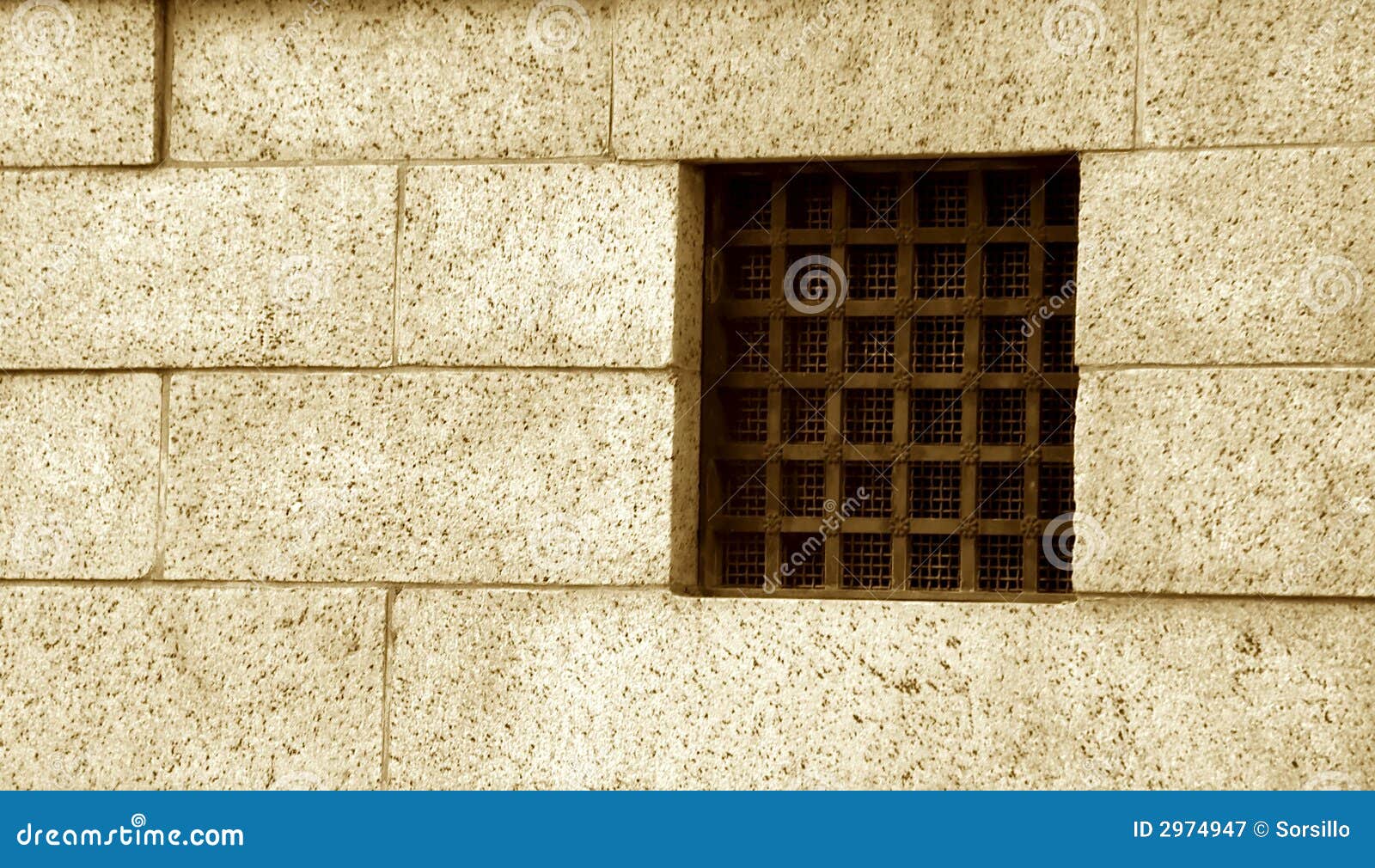 Prison window stock image. Image of prison, window, square - 2974947