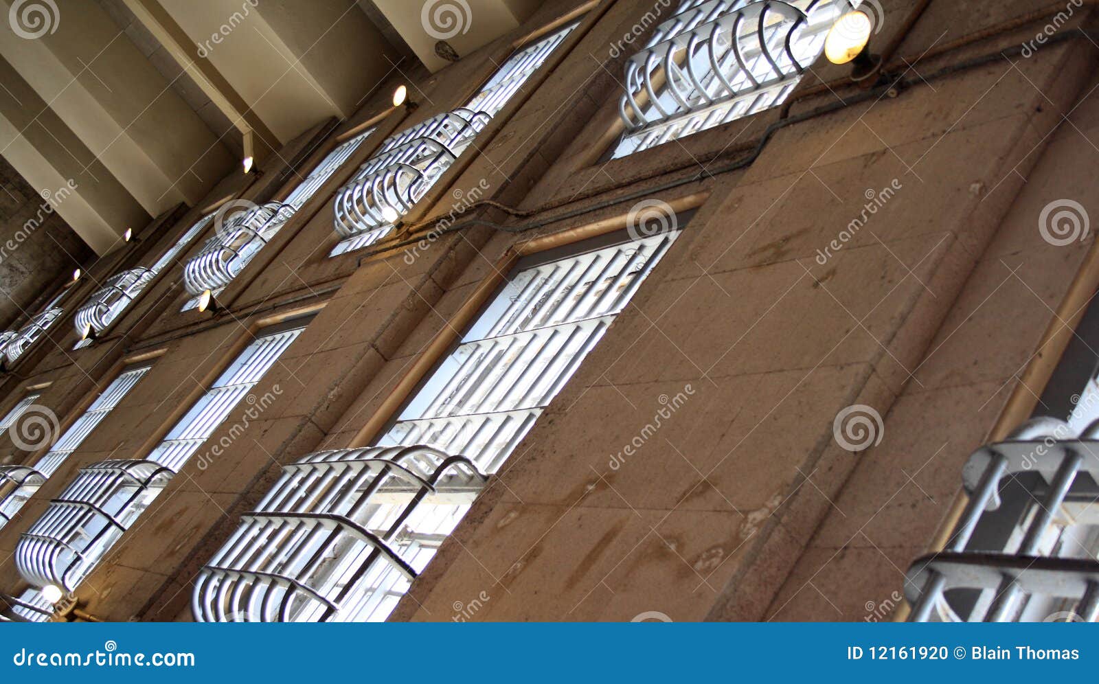 Prison Windows stock photo. Image of depressing, metal - 12161920