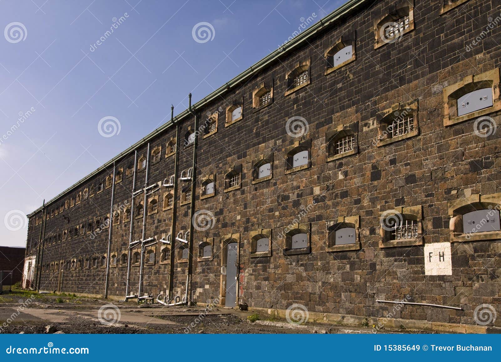 Prison wing stock image. Image of cells, small, crumlin - 15385649