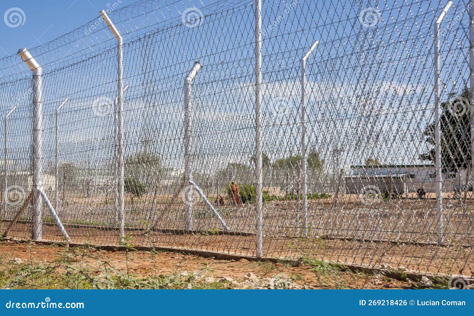Prison yard stock photo. Image of summer, enforcement - 269218426