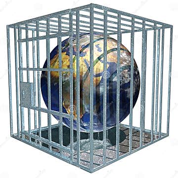 Prisoned Earth stock illustration. Illustration of captive - 203125