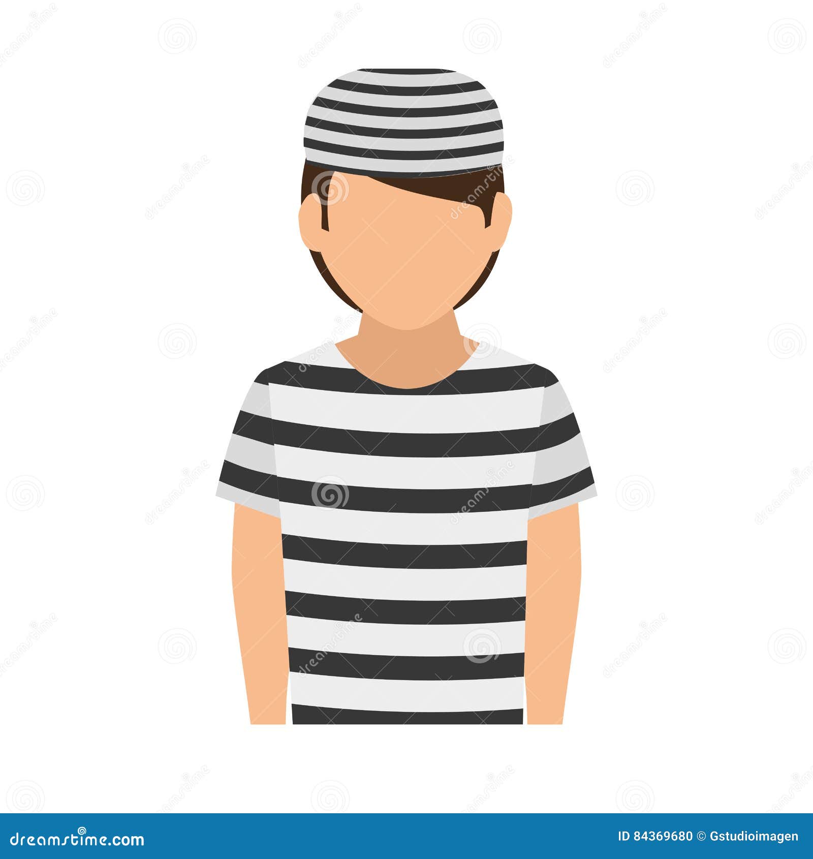 Prisoner Avatar Character Icon Stock Illustration - Illustration of ...