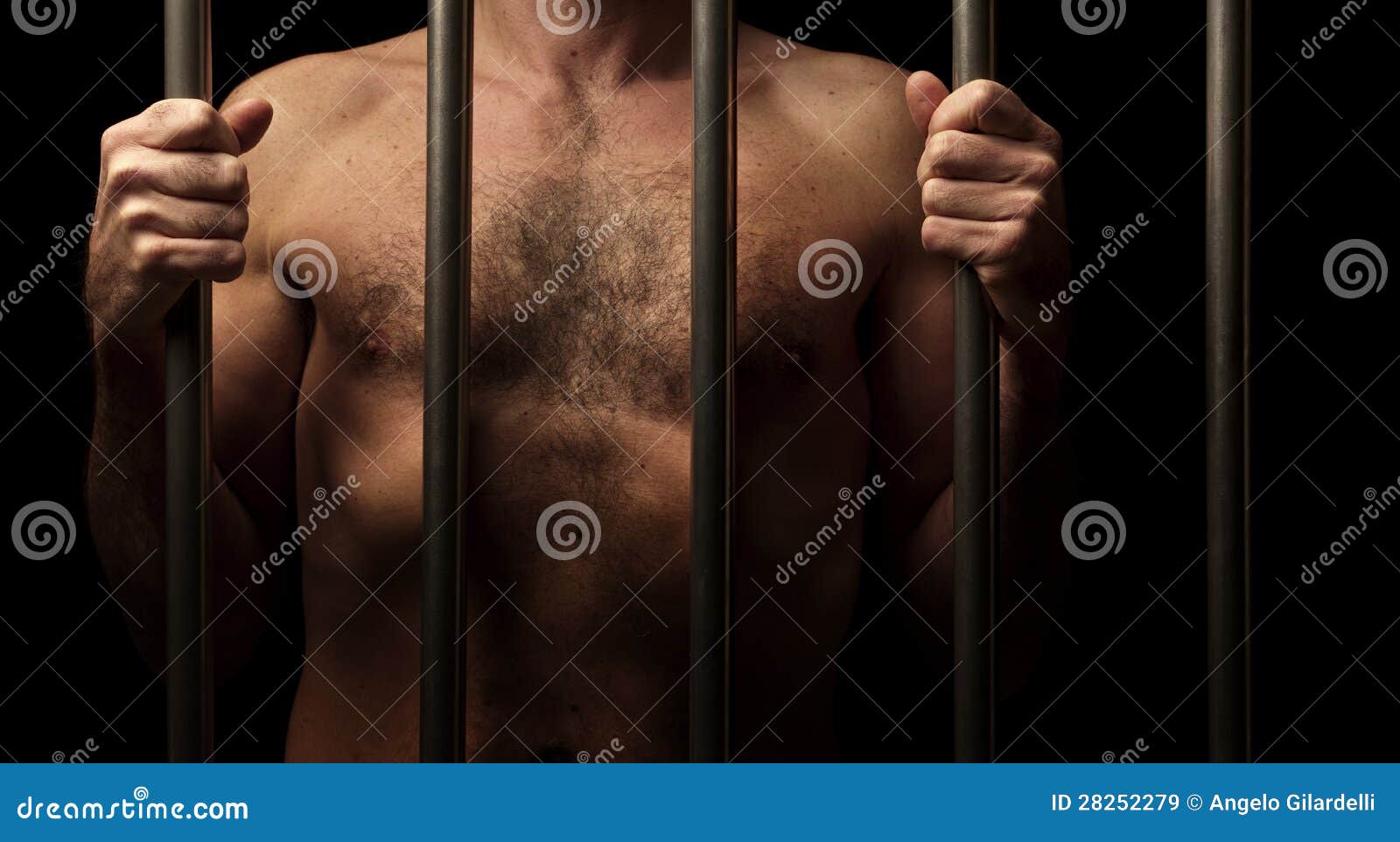 Prisoner behind bars stock image. Image of closed, security - 28252279