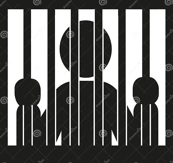 Prisoner. Behind Bars Icon. Stock Vector - Illustration of symbol ...