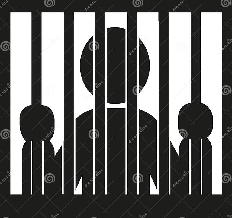 Prisoner. Behind Bars Icon. Stock Vector - Illustration of symbol ...