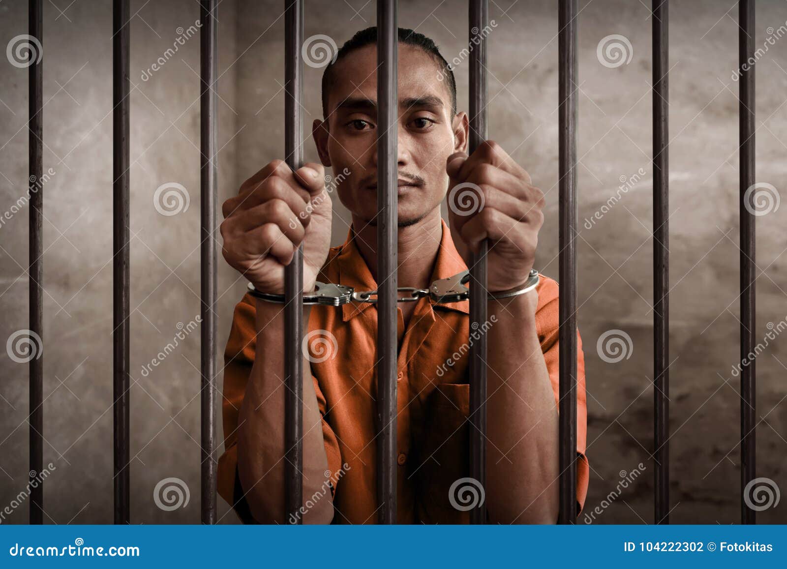 Prisoner in Handcuffs in Jail Stock Photo - Image of murder, hand ...