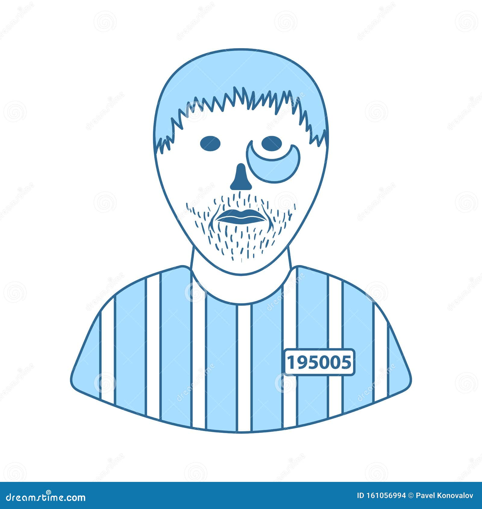 Prisoner Icon. Inmate Vector Silhouette. Behind Bars Symbol. Black ...