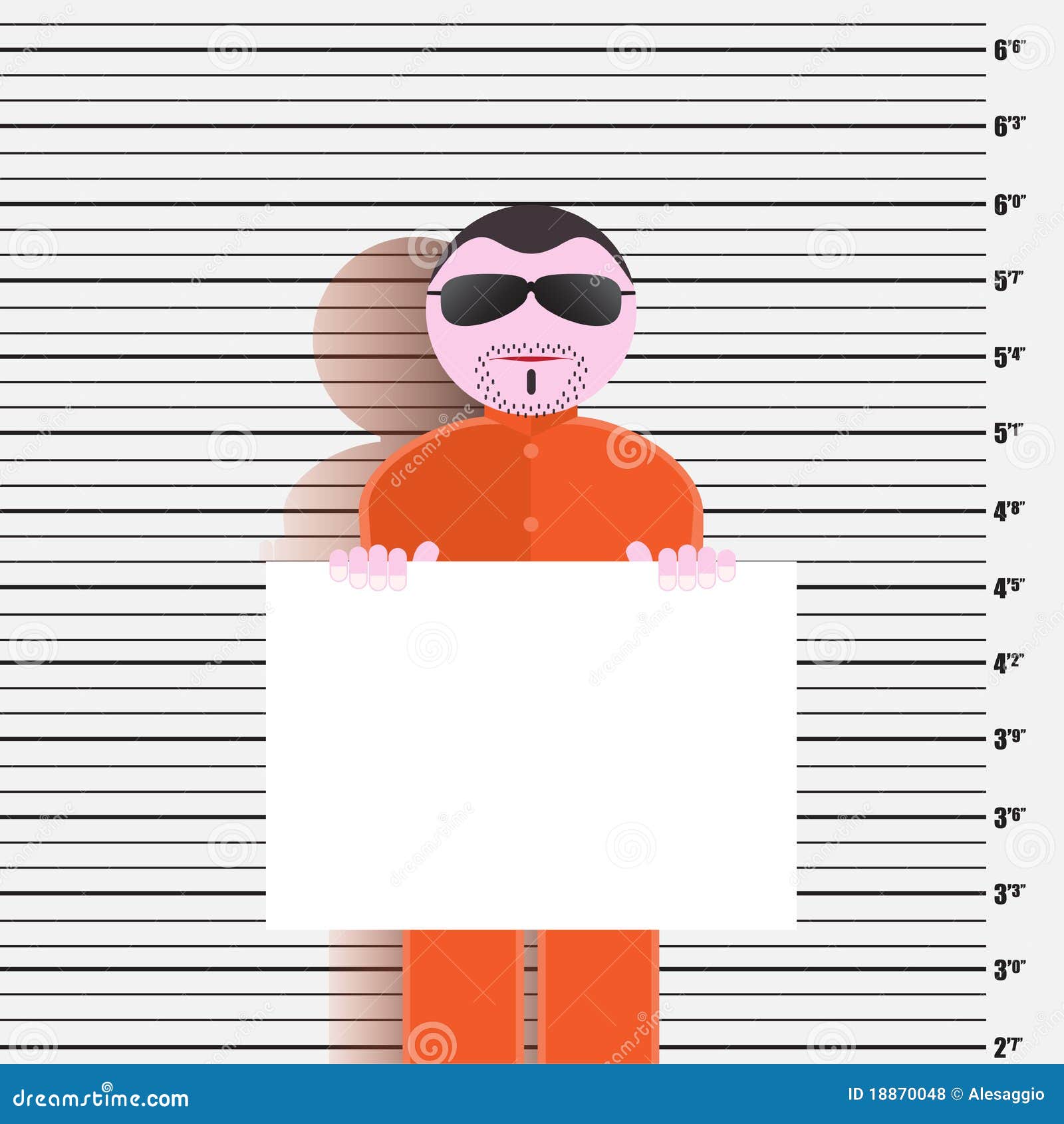 Prisoner Identikit Vector Illustration | CartoonDealer.com #18870048