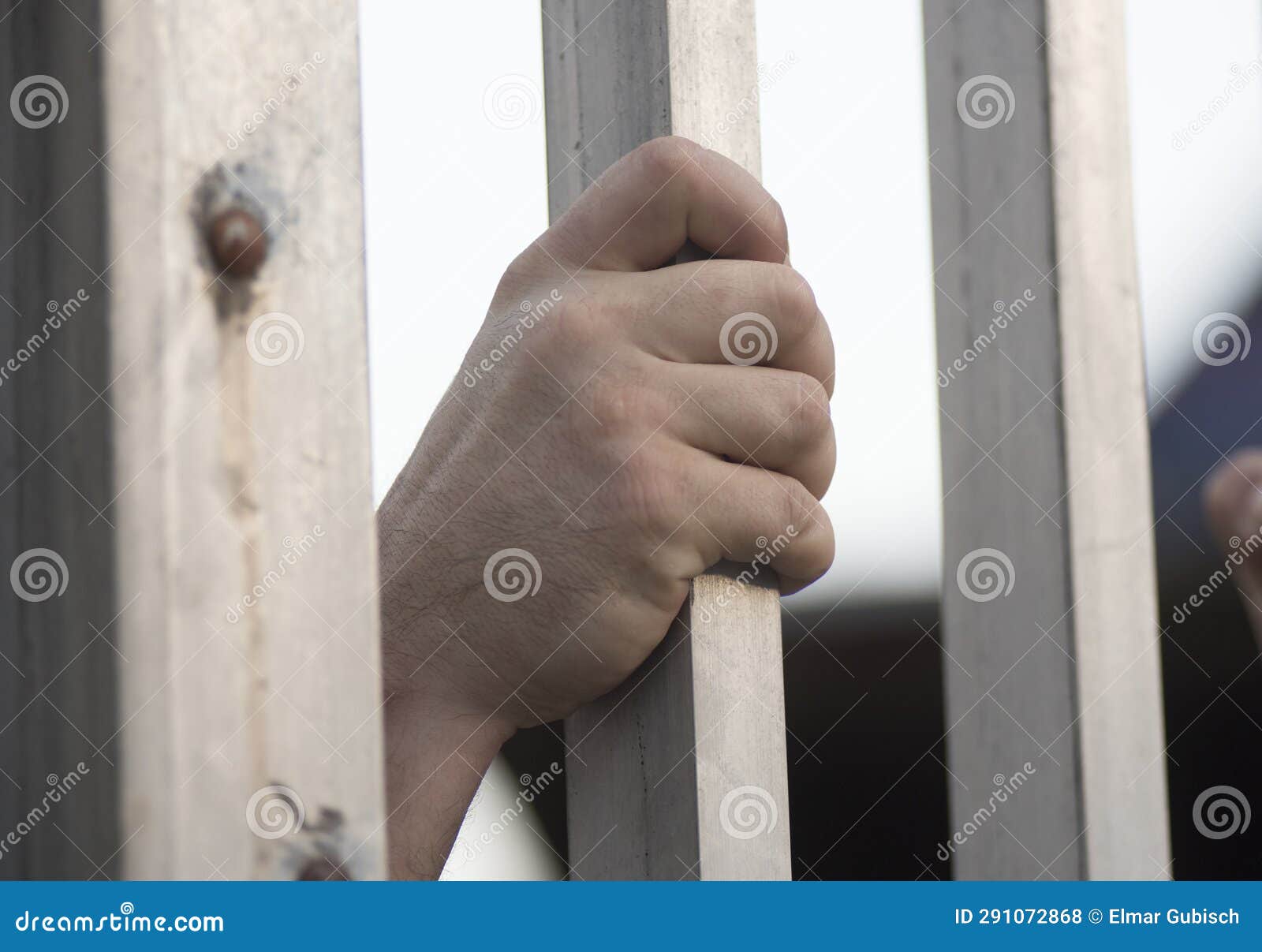 Prisoner at the Window of a Prison Cell Stock Photo - Image of custody ...