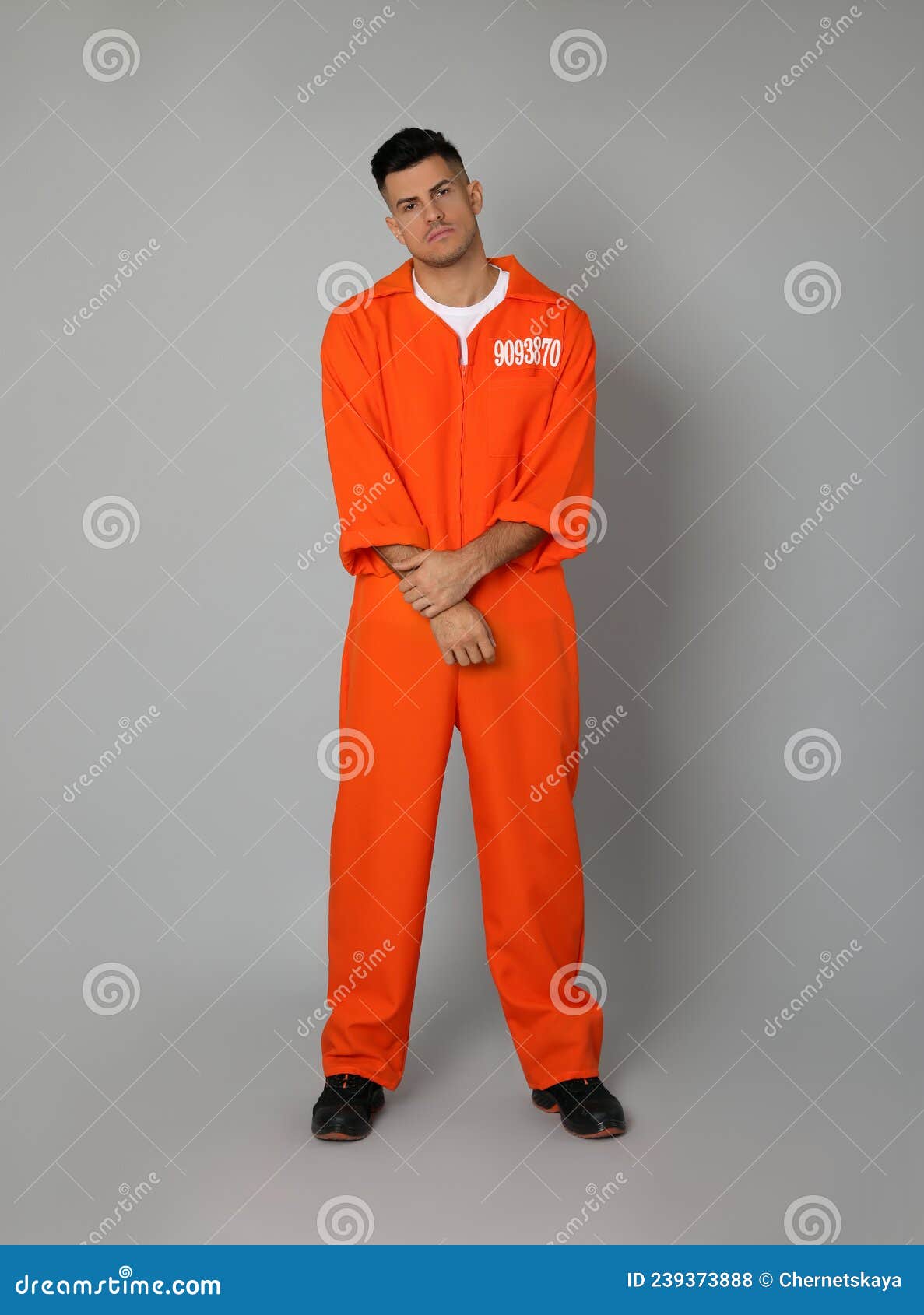 An Orange Jumpsuit Of A Prisoner. Prison Clothes, Jumpsuit Sentenced To Correctional Labor ...