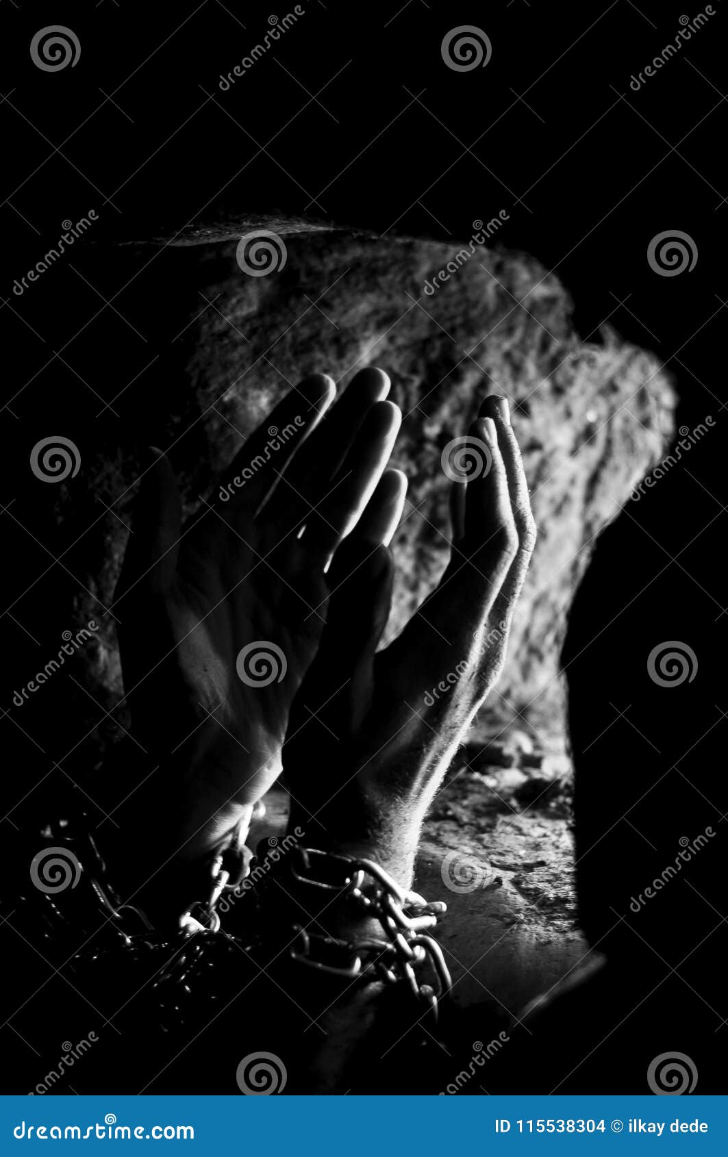 Praying Man In Handcuffs Stock Photo | CartoonDealer.com #30940566