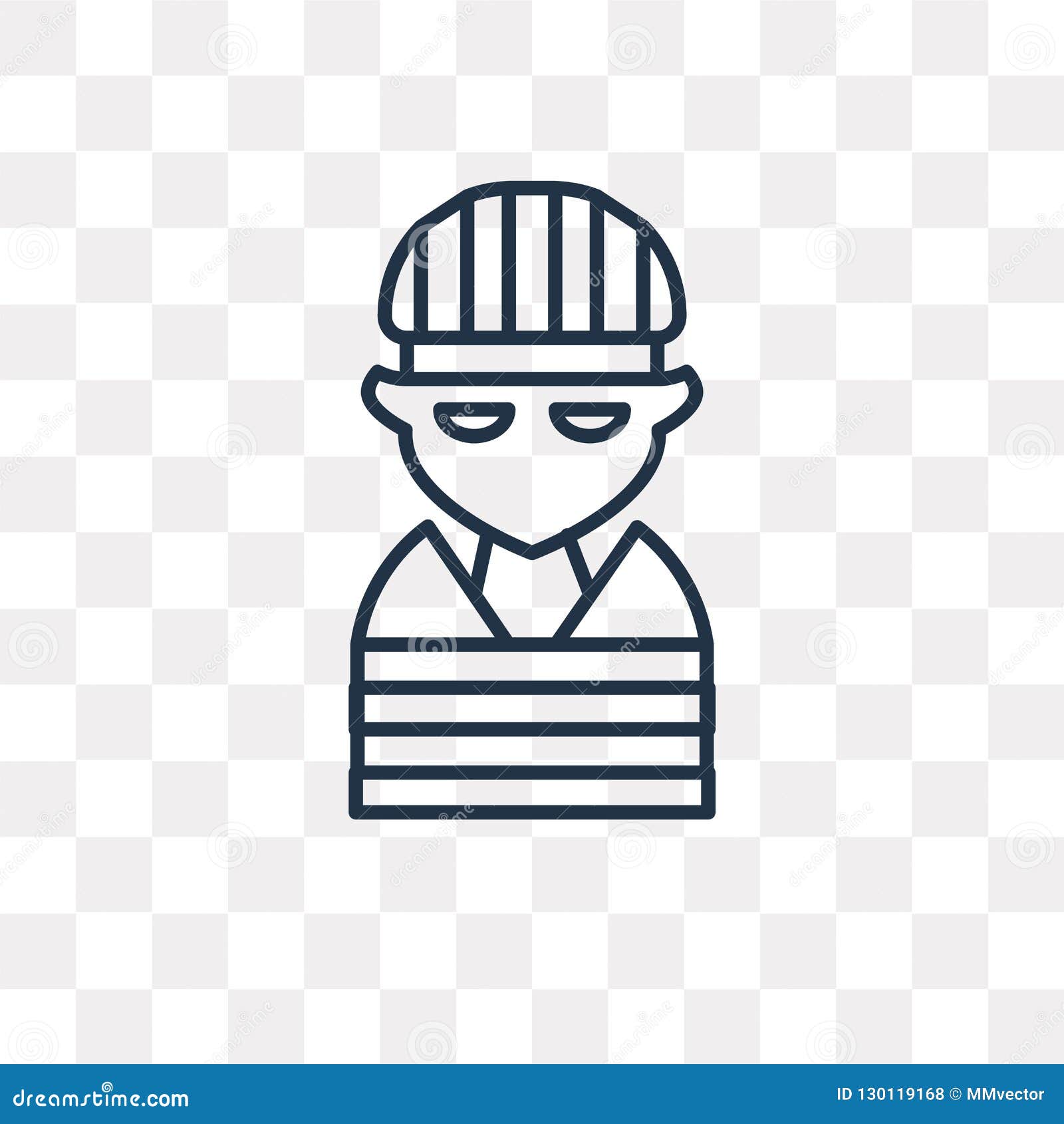 Prisoner Linear Icon. Modern Outline Prisoner Logo Concept On Wh Vector ...