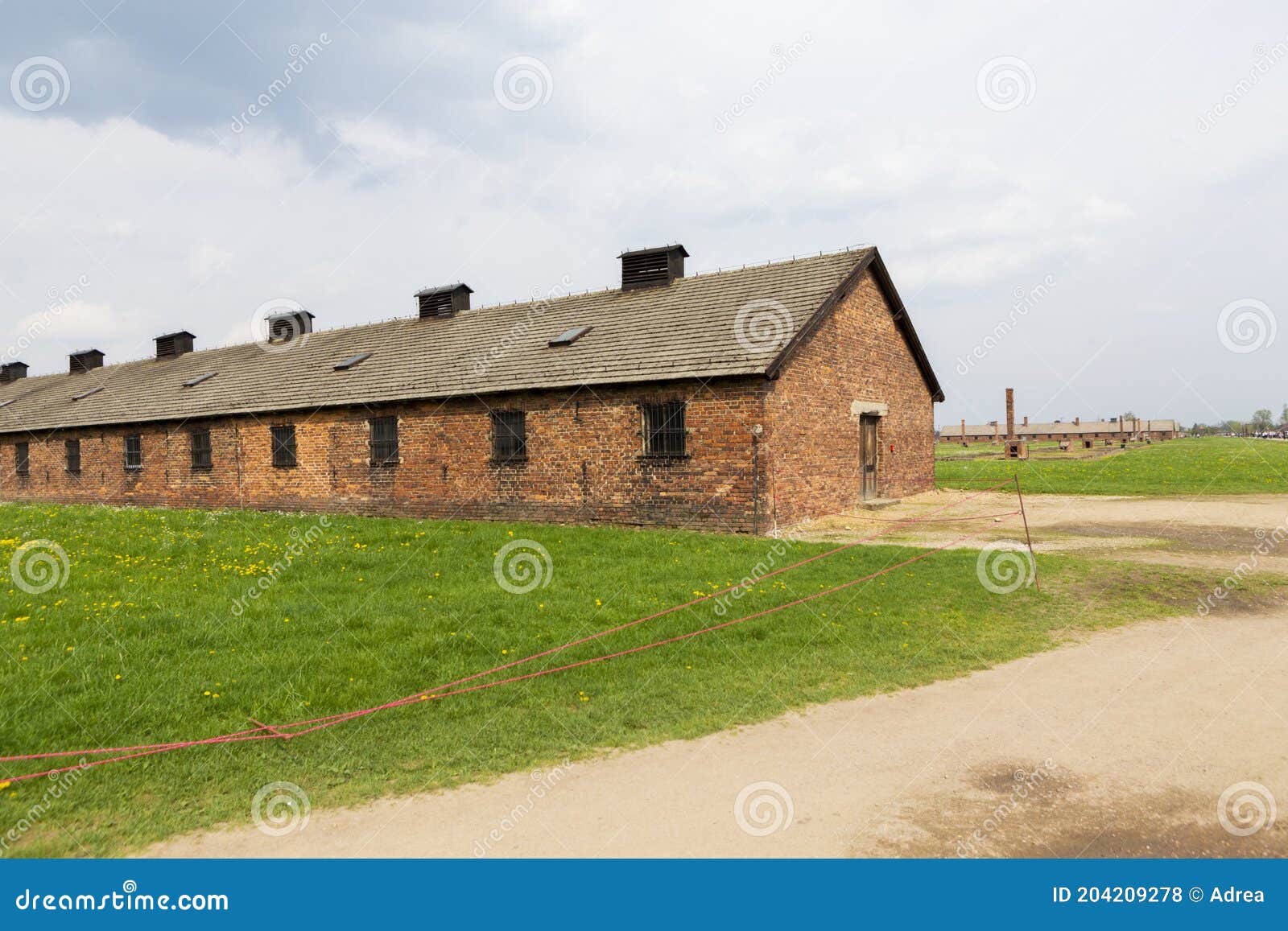 Prisoners Barrack from Birkenau Concentration Camp Complex Editorial ...