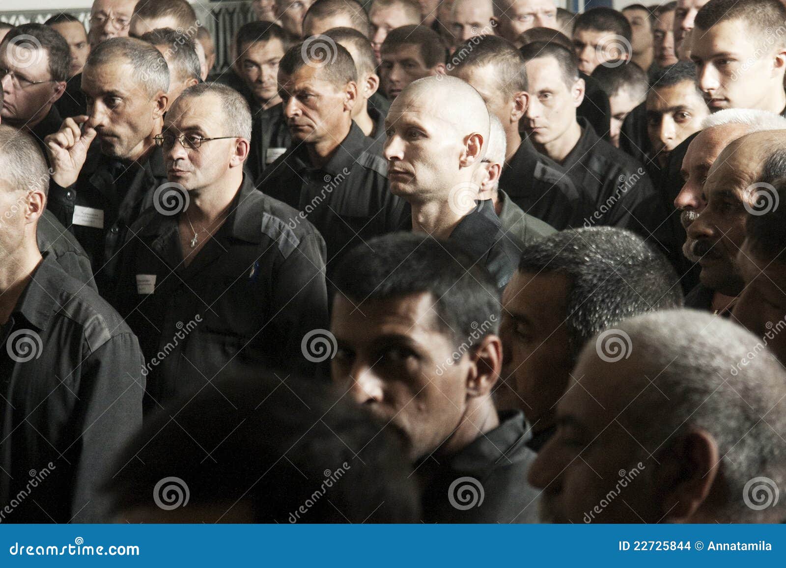 Prisoners in the prison editorial stock image. Image of injustice ...