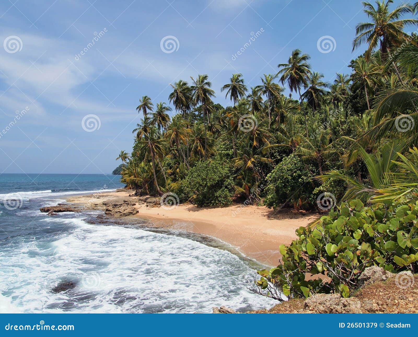 Pristine beach stock image. Image of holidays, colombia - 26501379