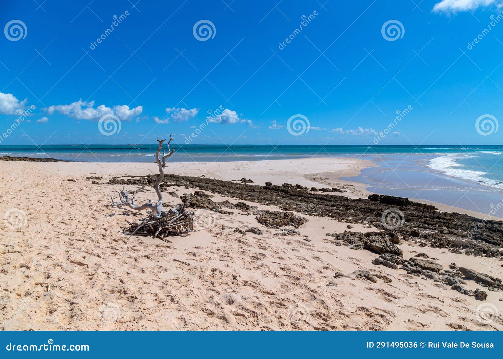 Pristine Beach in Inhaca Island Stock Photo - Image of portuguese ...