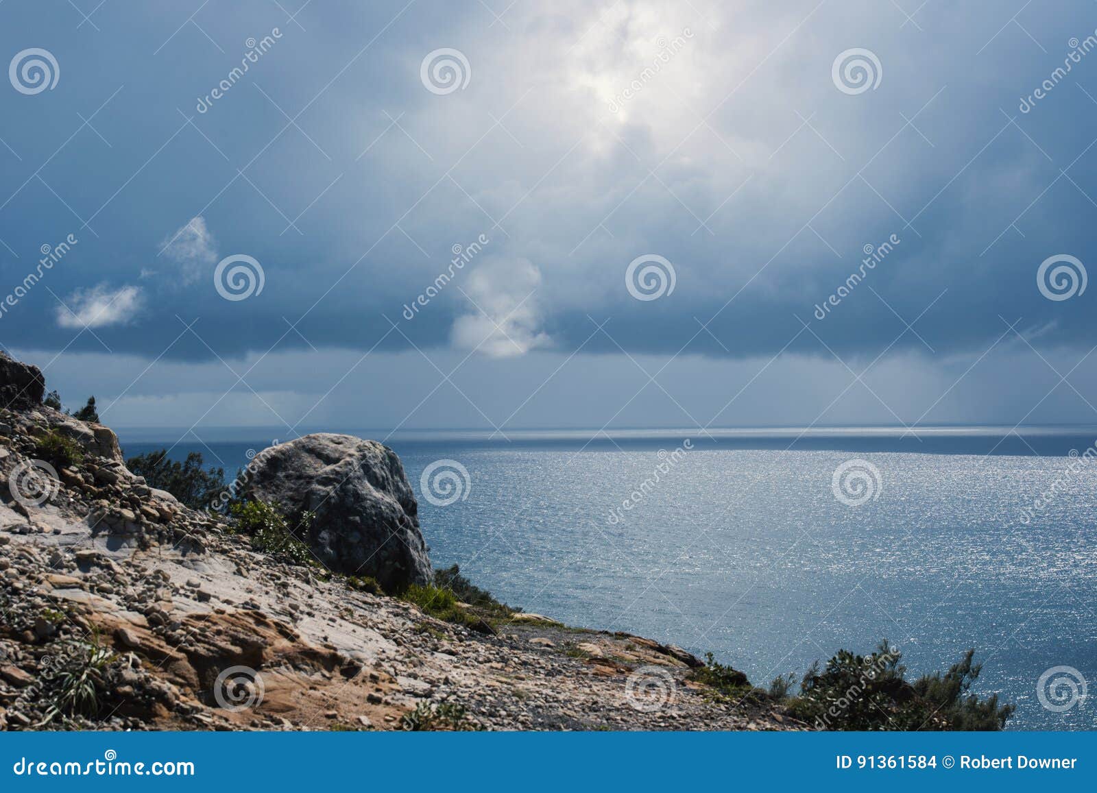 Pristine Beach on Moreton Island. Stock Photo - Image of scenic ...