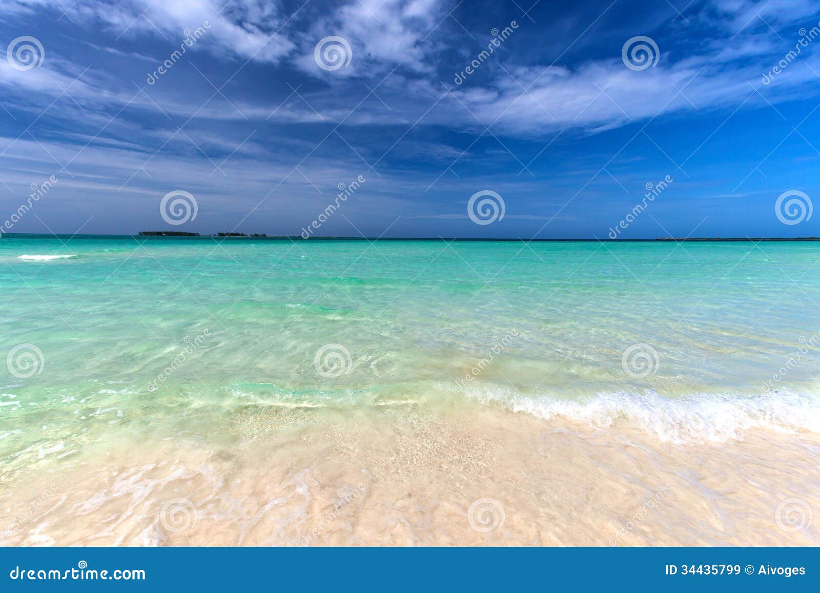 Cuban Beach Scene Royalty-Free Stock Photo | CartoonDealer.com #87305919