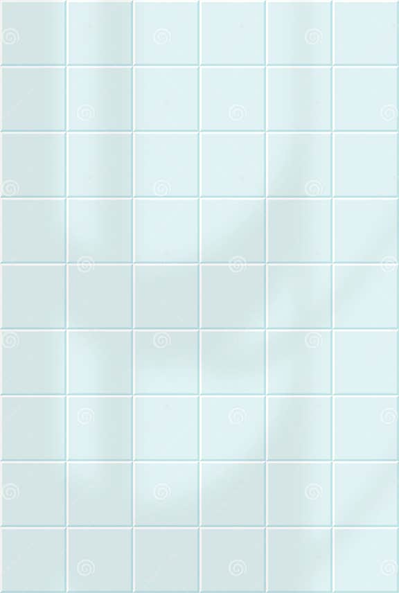 Pristine Light Blue Tiles Pattern with Shadows Stock Illustration ...