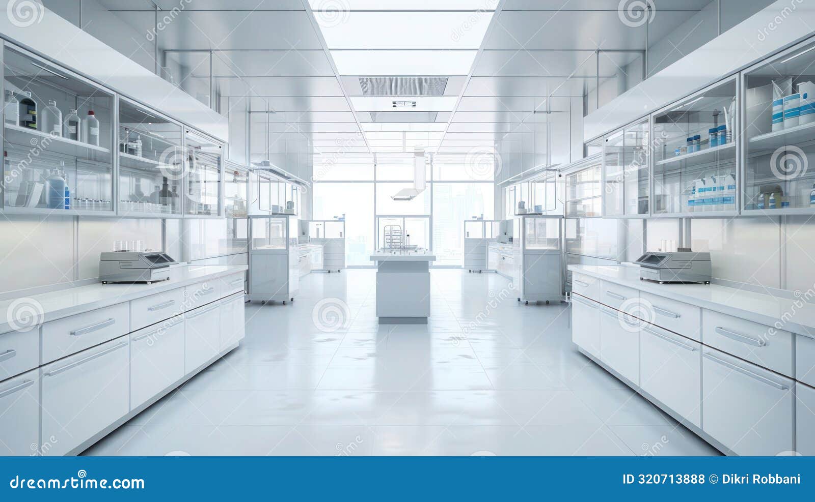 A Pristine Modern Laboratory Featuring State-of-the-art Equipment ...