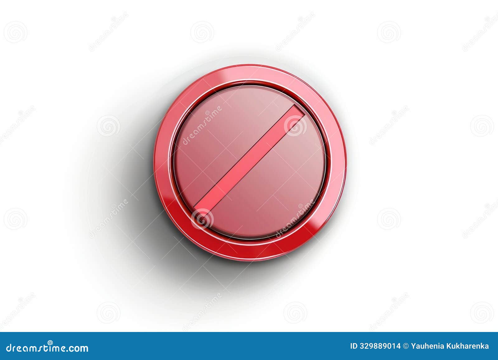 Pristine White Button on Plain Background Stock Illustration ...