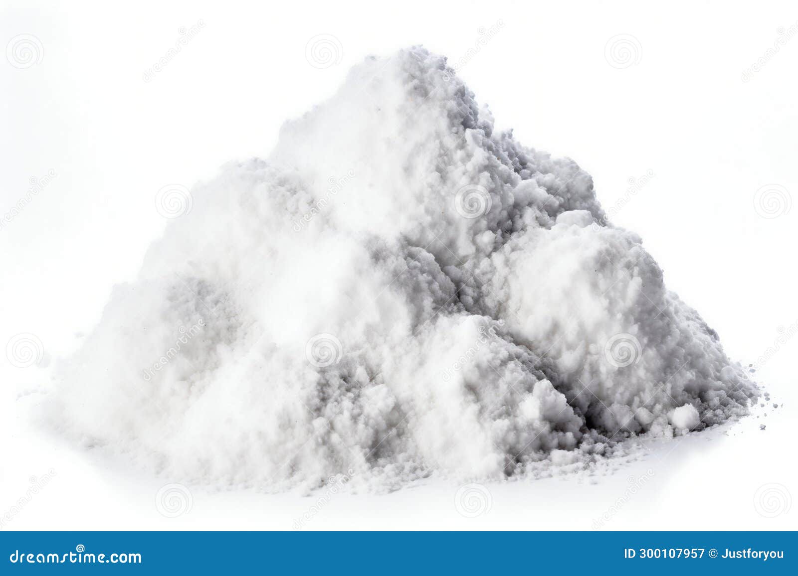 Pristine White Salt Pile Isolated on White Background. Generative Ai ...