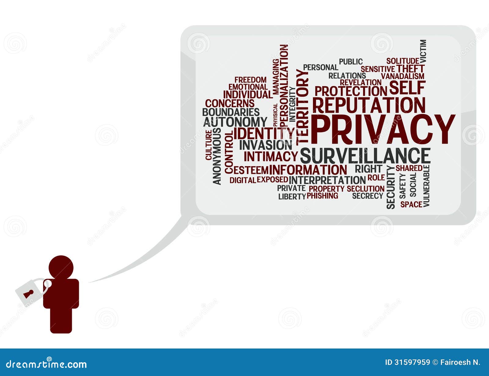 Privacidade da pessoa ilustração stock. Ilustração de identidade - 31597959