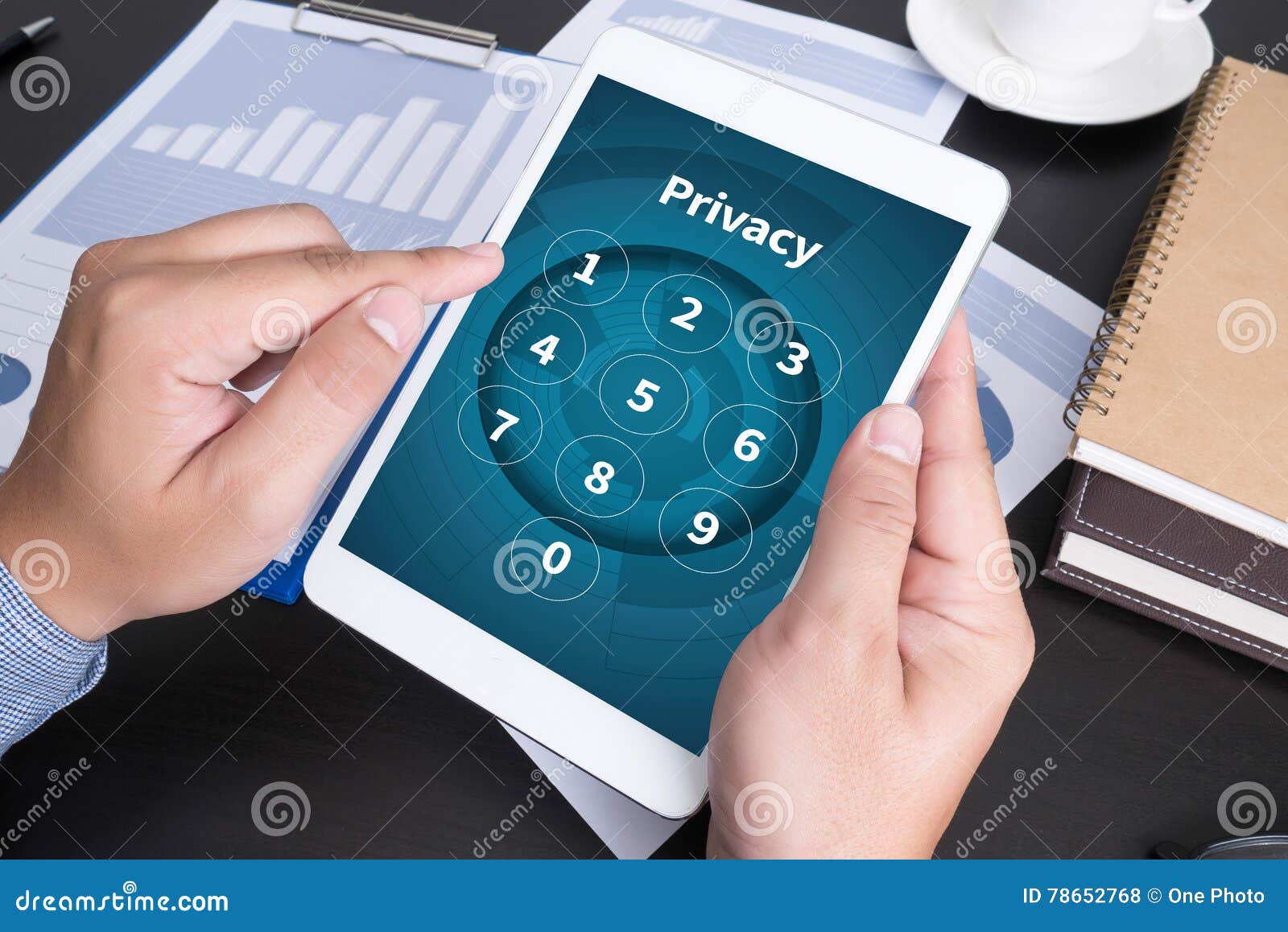Privacy Access Identification Password Passcode and Privacy Stock Photo ...