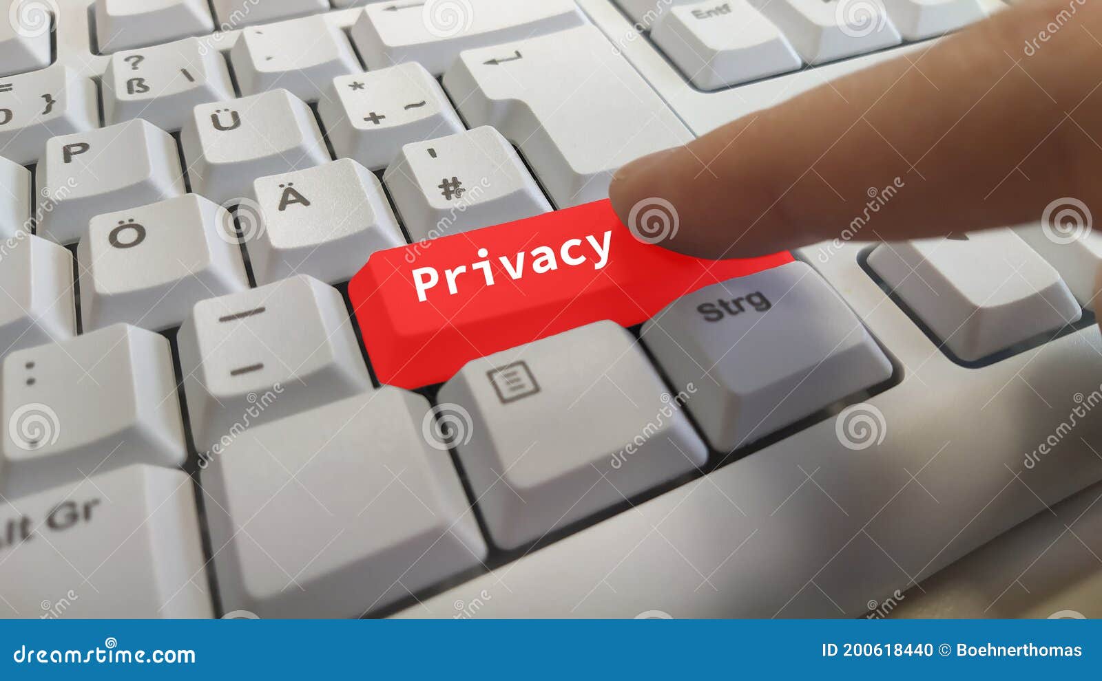 Privacy Button on a Computer Keyboard. Stock Photo - Image of composite ...