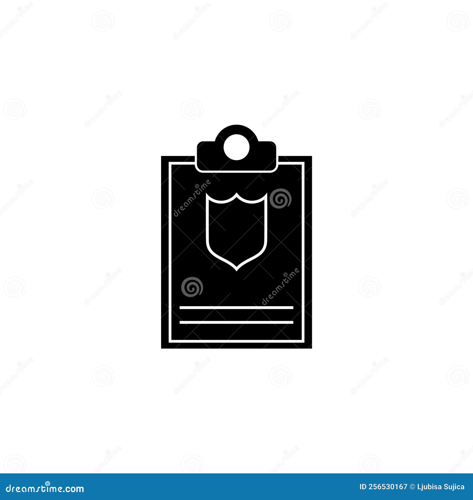 Privacy Checklist Icon. Pc Security Logo Isolated on White Background ...