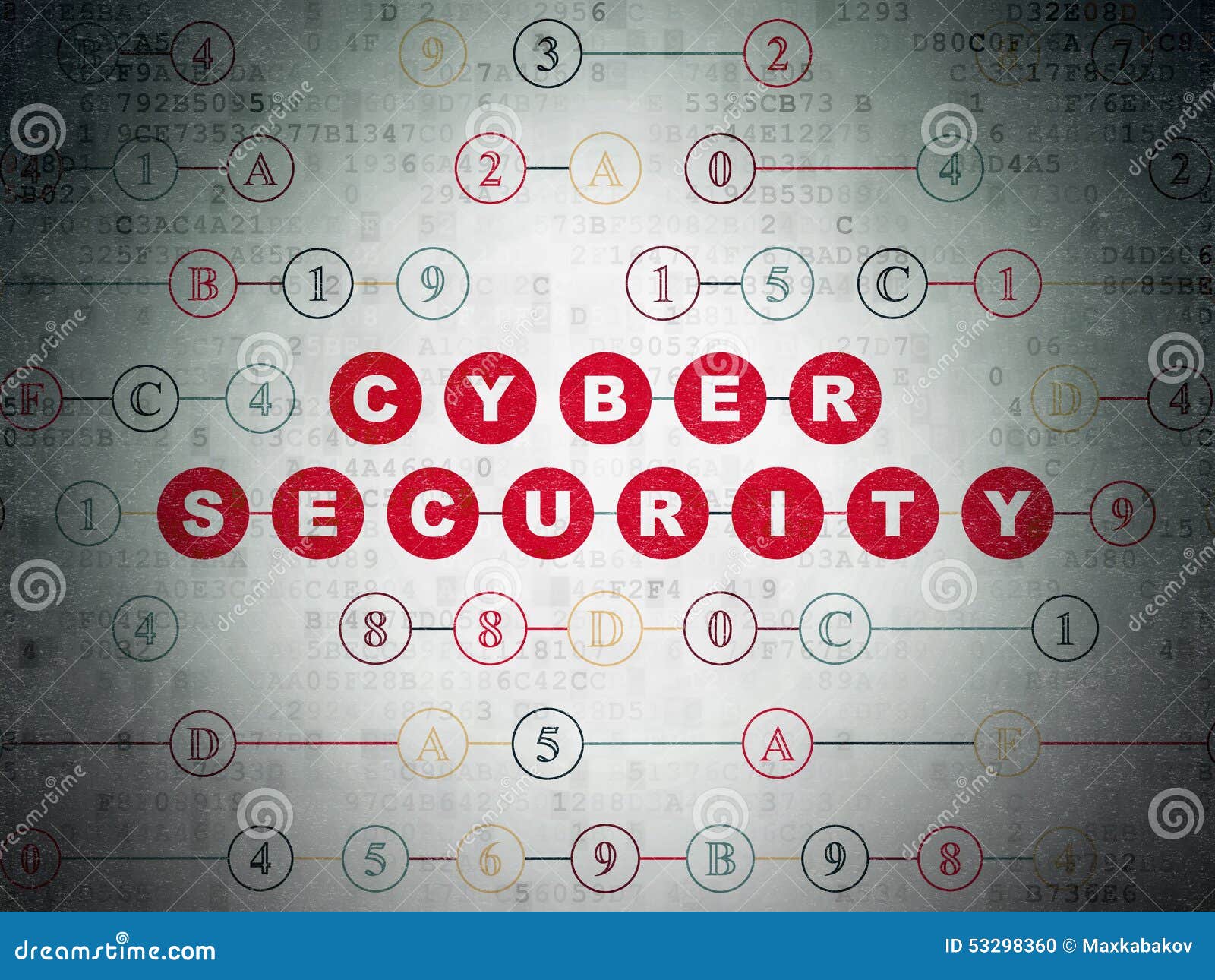 Privacy Concept: Cyber Security on Digital Paper Stock Illustration ...