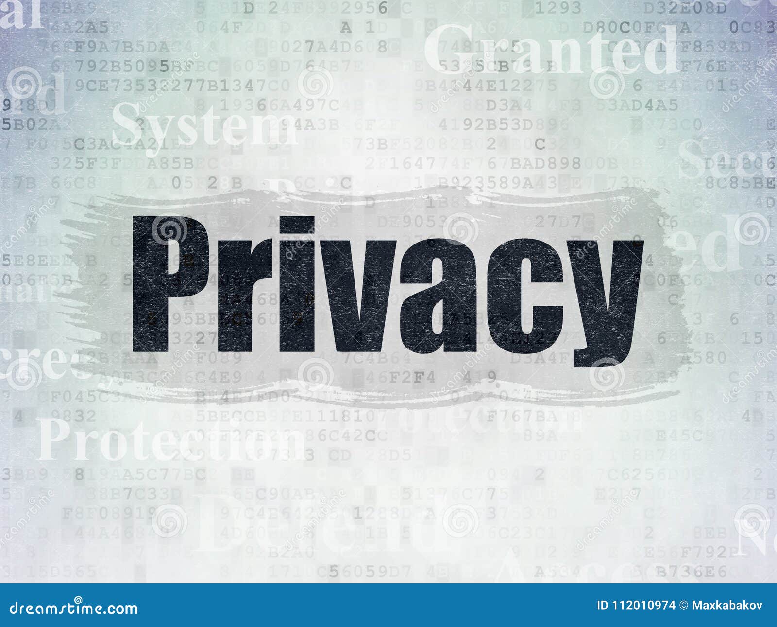 Privacy Concept: Privacy on Digital Data Paper Background Stock ...