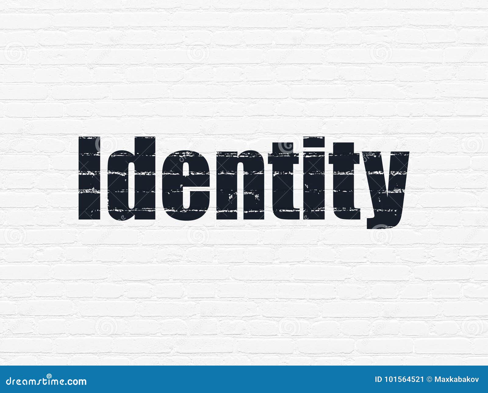 Privacy Concept: Identity on Wall Background Stock Illustration ...