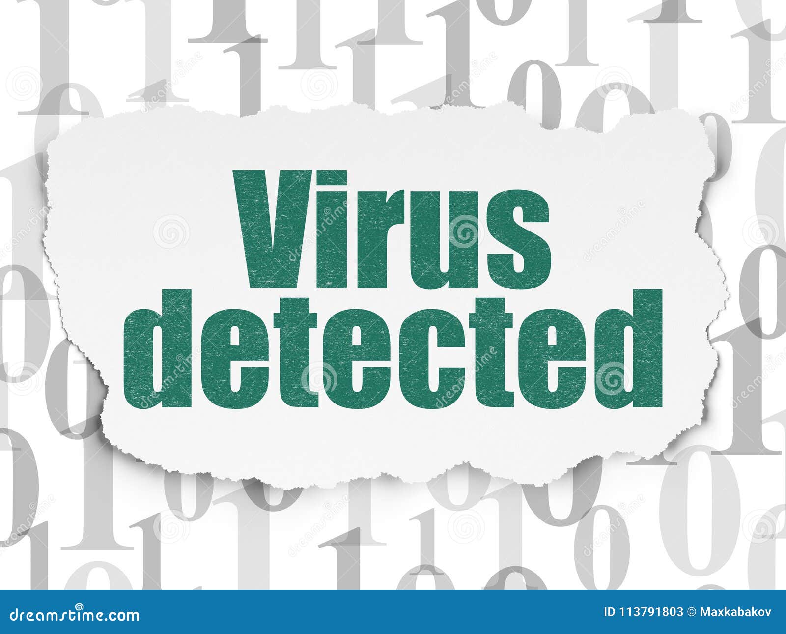Privacy Concept: Virus Detected on Torn Paper Background Stock ... Privacy Concept: Virus Detected on Torn Paper Background Stock ...