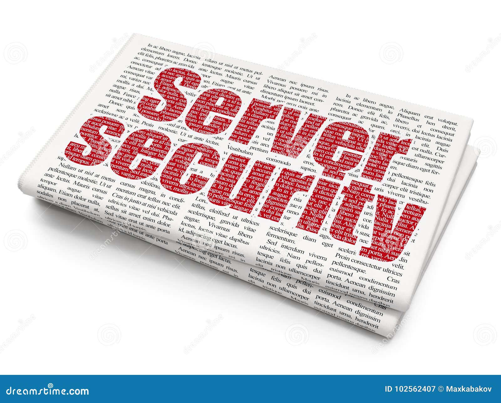 Privacy Concept: Server Security on Newspaper Background Stock ...