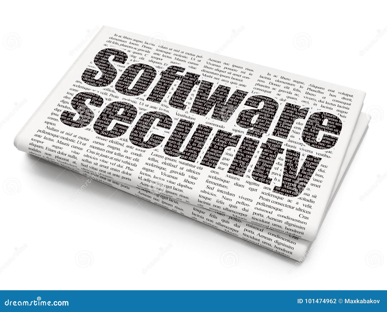 Privacy Concept: Software Security on Newspaper Background Stock ...