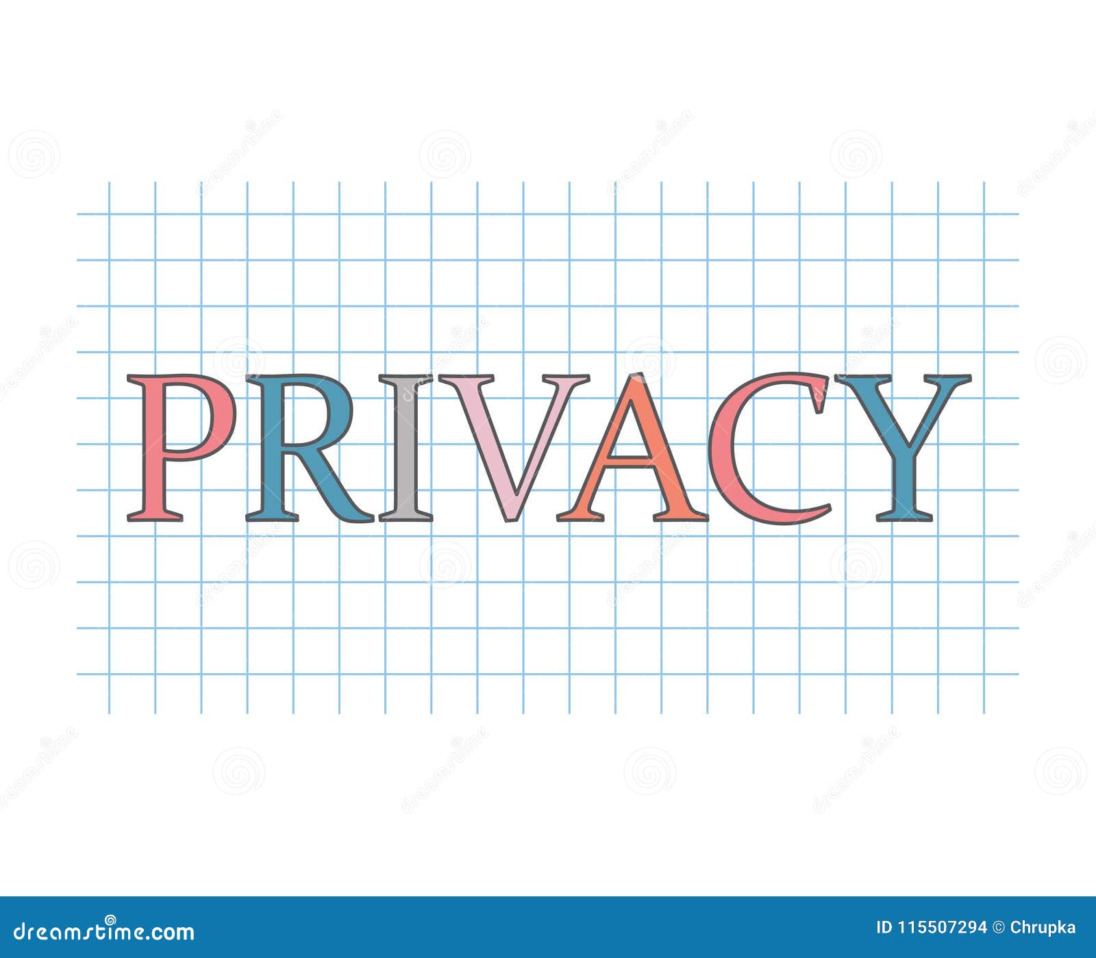 Privacy concept stock vector. Illustration of personal - 115507294
