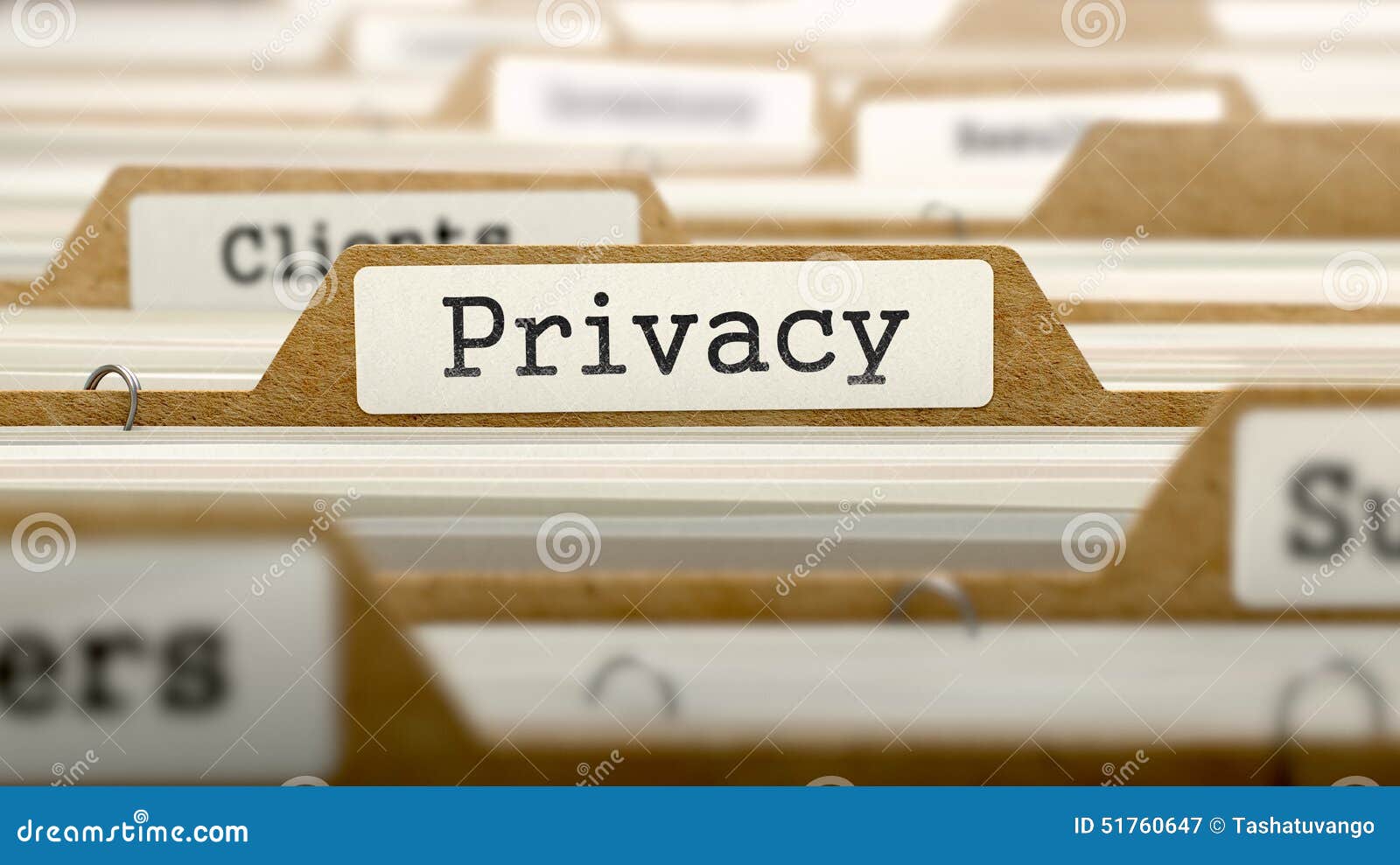 Privacy Concept with Word on Folder Stock Image - Image of directory ...