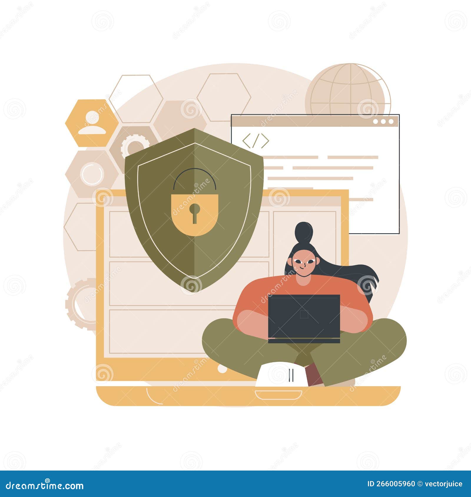 Privacy Engineering Abstract Concept Vector Illustration Stock Vector ...