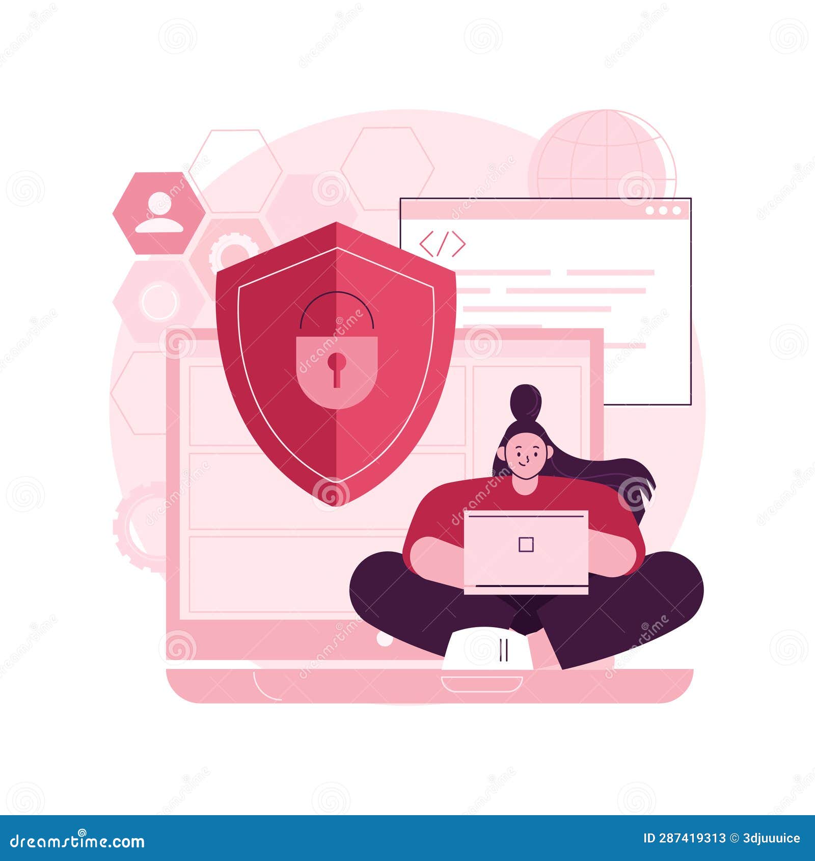Privacy Engineering Abstract Concept Vector Illustration. Stock Vector ...