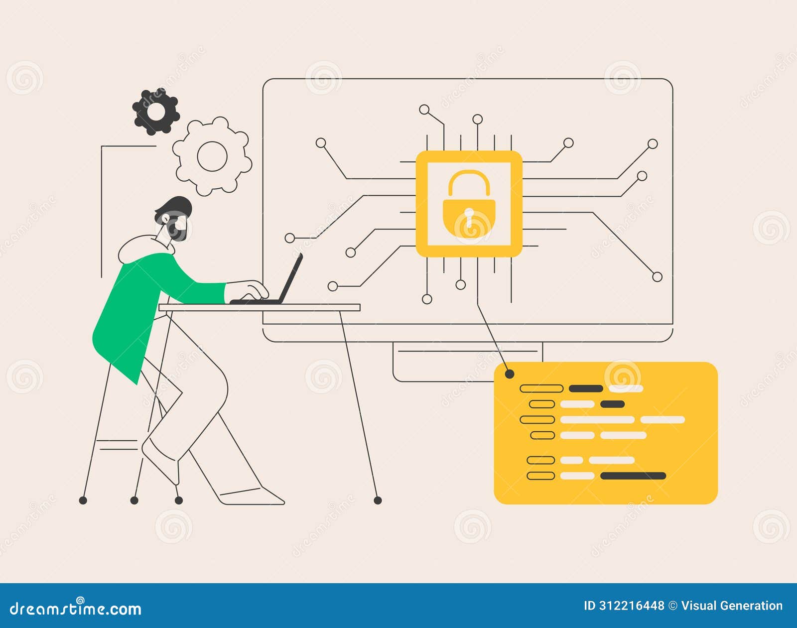 Privacy Engineering Abstract Concept Vector Illustration. Stock Vector ...