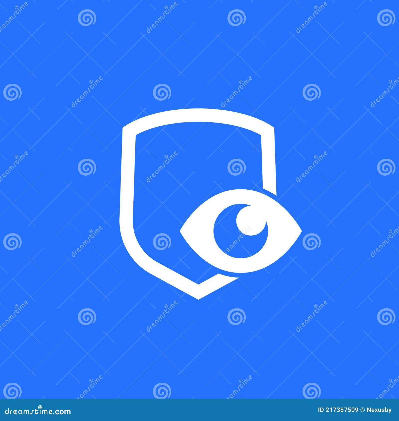 Privacy, Eye and Shield Icon Stock Vector - Illustration of icon ...