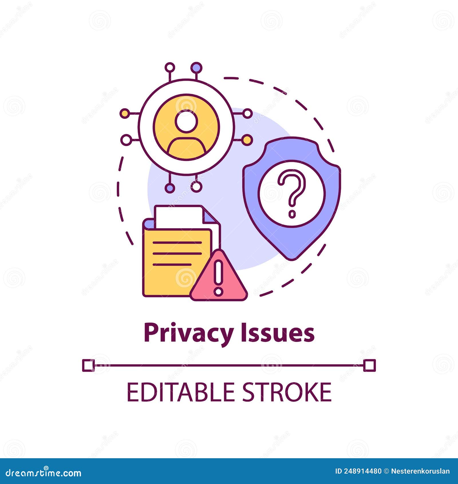 MaaS Issues Circle Infographic Template Cartoon Vector | CartoonDealer ...