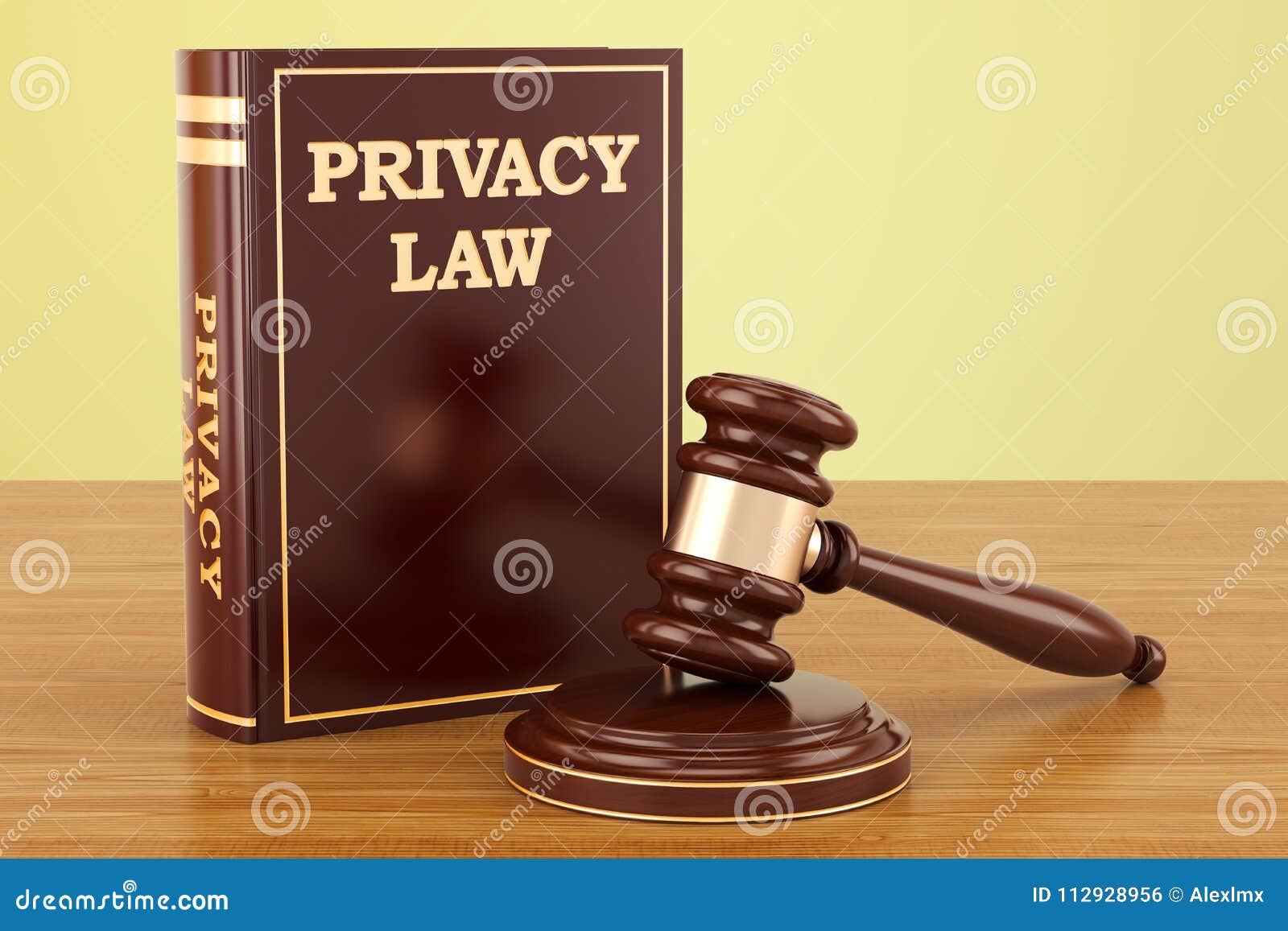 Privacy Law concept, 3D stock illustration. Illustration of legislation ...