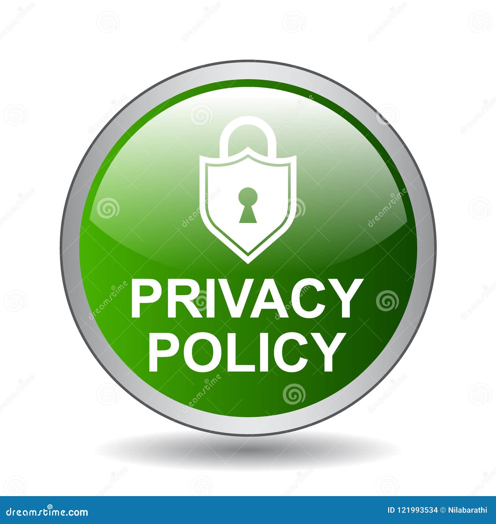 Privacy policy button stock illustration. Illustration of icon - 121993534