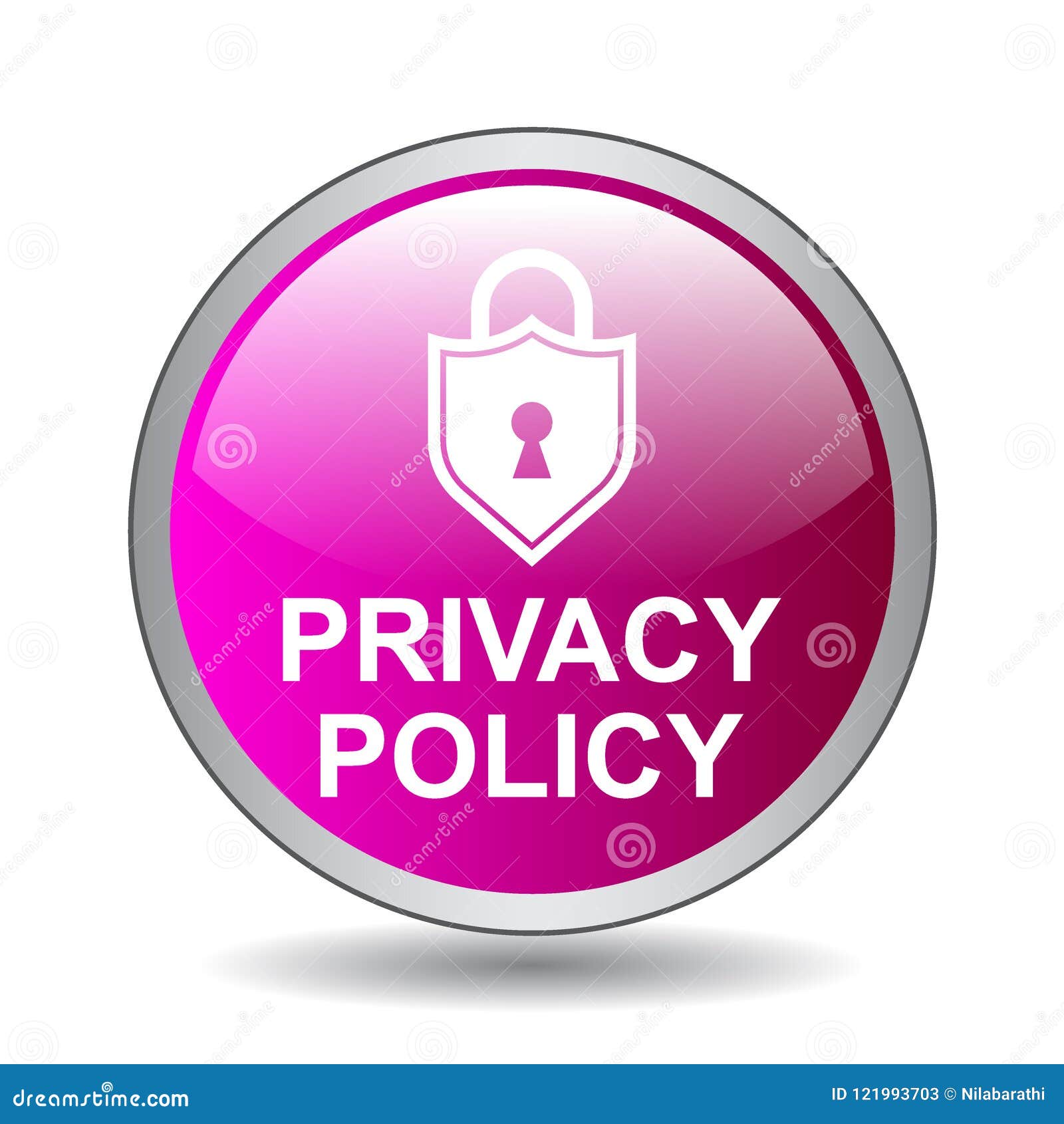 Privacy policy button stock illustration. Illustration of concept ...