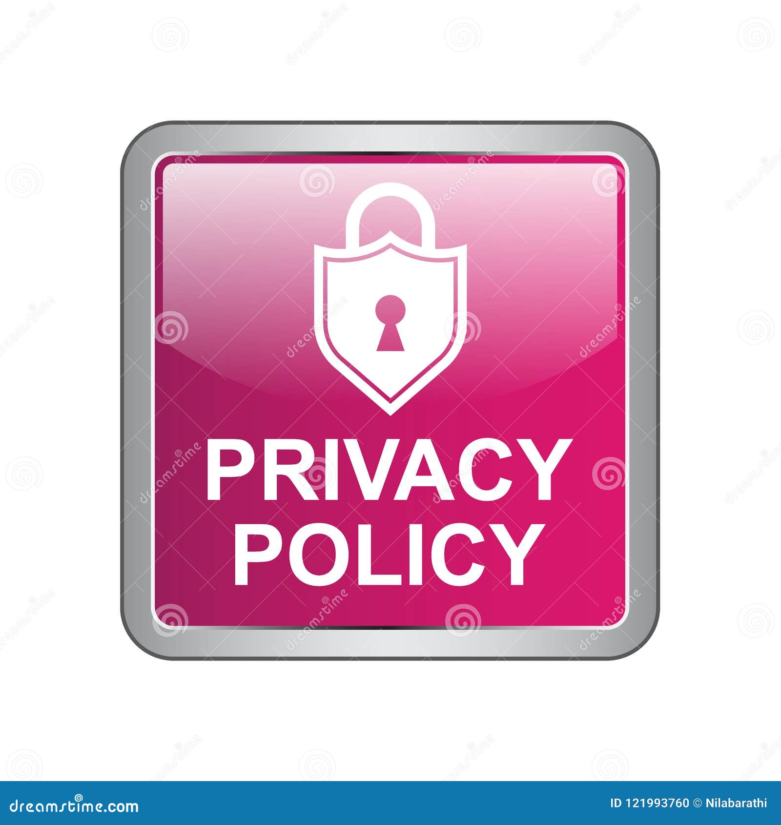 Privacy policy button stock illustration. Illustration of info - 121993760