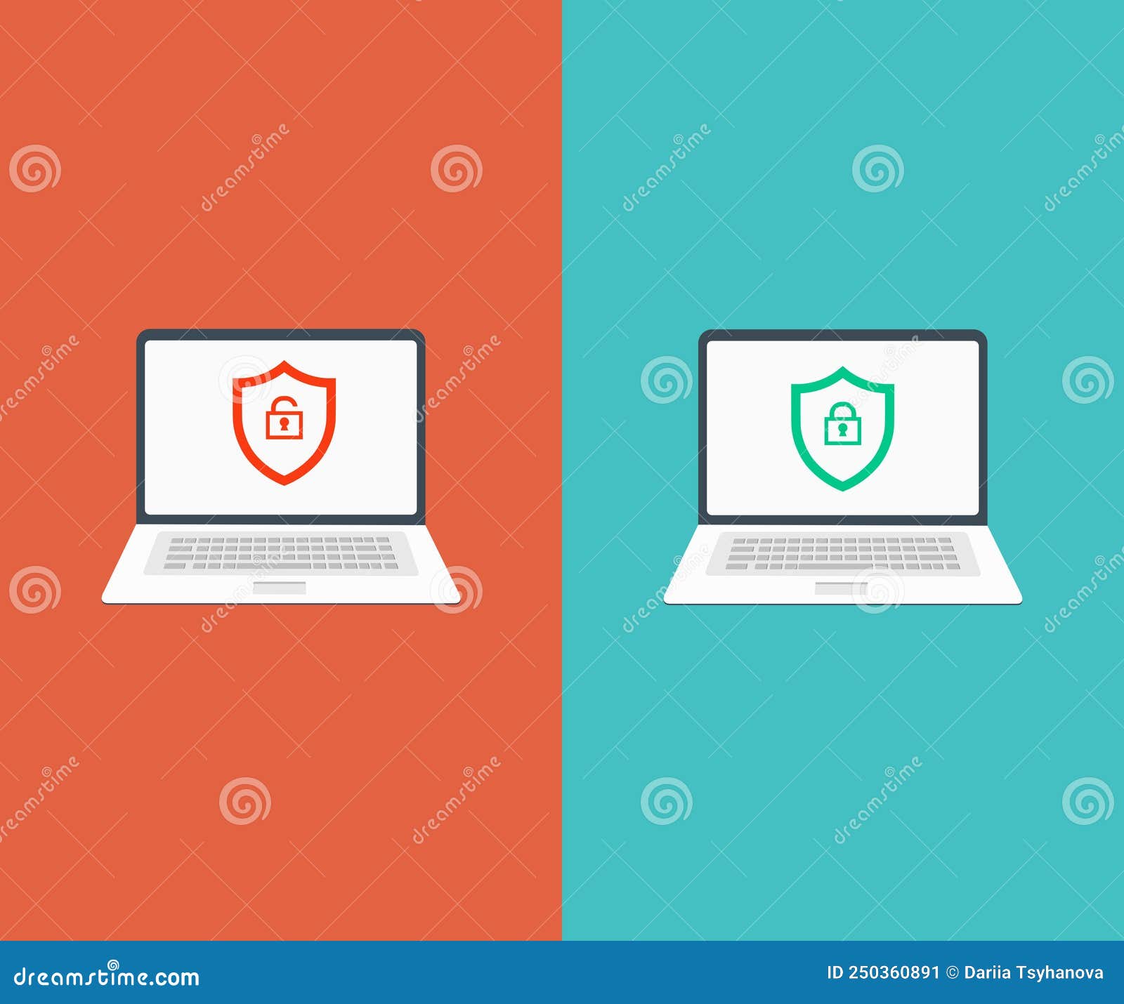 Privacy Policy Concept on Laptop Screen Logo Design. Cloud Storage ...