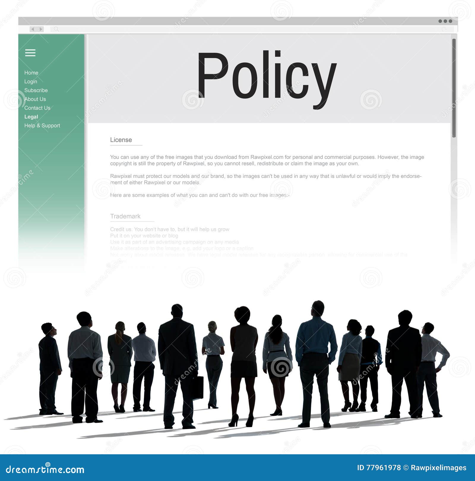 Privacy Policy Information Principle Strategy Rules Concept Stock Photo ...