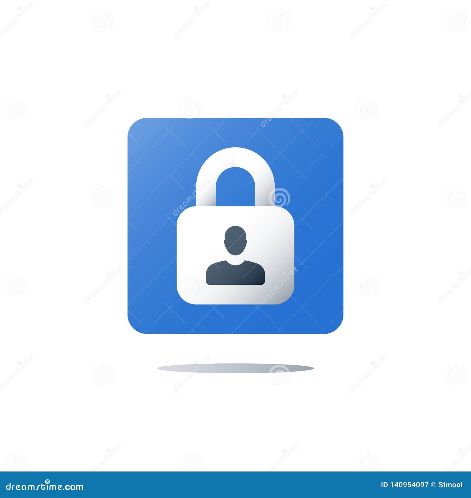 Privacy Policy, Personal Data Security, GDPR Concept, Vector Icon Stock ...